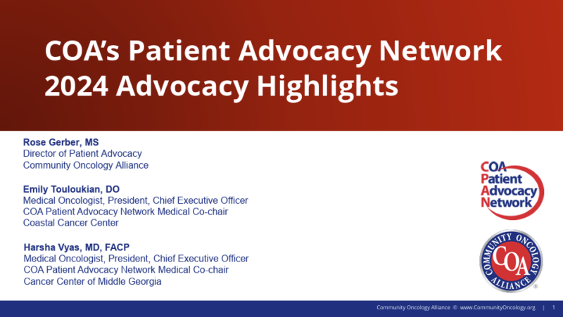 CPAN Year In Review | COA Patient Advocacy Network